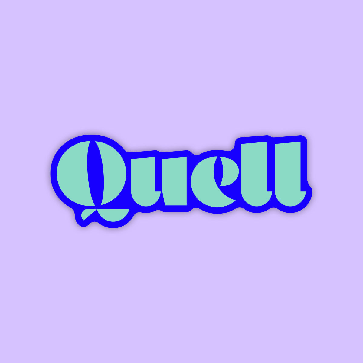 Quell Logo Sticker - Teal/Mint